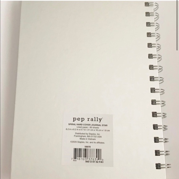 Pep Rally | Accessories | New Pep Rally Spiral Hard Cover Journal Star ...